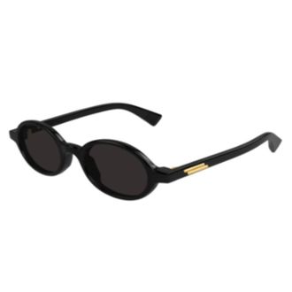 Bottega Veneta Femme, Accessoires, Noir, Taille: 47 MM Oval Lunettes de soleil