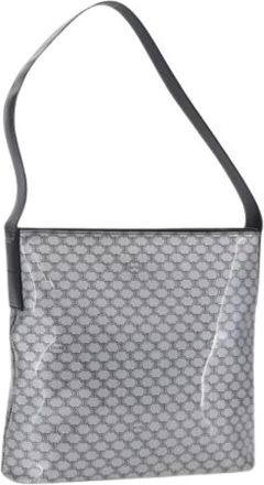 Celine Pre-owned Sac bandouli&egrave;re en toile Macadam - Femme - Pre-owned - Gris - Taille: ONE Size