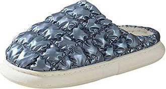 Generic Pantoufles en peluche en mousse &agrave; m&eacute;moire de forme - Antid&eacute;rapantes - Doublure en polaire chaude - Lavable - Pantoufles d&eacute;contract&eacute;es pour couple - Ch