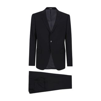Emporio Armani Einreihiger Wollanzug - - Suits - Herren - Blau - L
