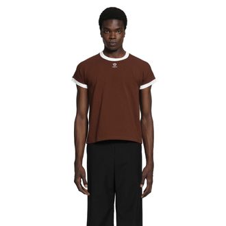 Versace Embroidered-Logo Stretch Jersey T-Shirt