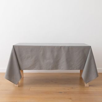 LinenMe Tischdecke 53% Leinen 47% Baumwolle - Rechteckige Stofftischdecke 156 x 305 cm - Waschbar & B&uuml;gelfrei - Ideal f&uuml;r Esstisch, K&uuml;che, Wohnzimmer - Hochwe