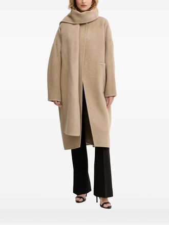 BOSS manteau droit &agrave; simple boutonnage - Tons neutres