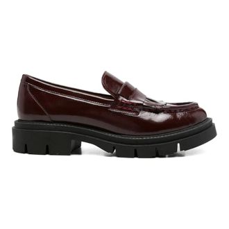 Sergio Moretti Mocassins Ferm&eacute;s D&eacute;contract&eacute;s - Femme - Chaussures - Rouge - Taille: 39 EU