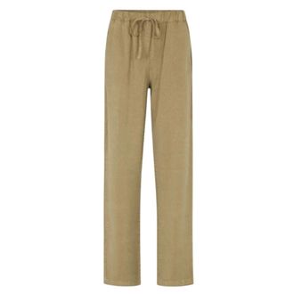 Samsøe & Samsøe Femme, Pantalons, Vert, Taille: 42 FR Sahoysa Pantalon Large avec Taille Élastique