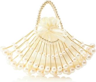 Mymo Sac à Main, Pochette Femme, Blanc cassé, Einheitsgröße