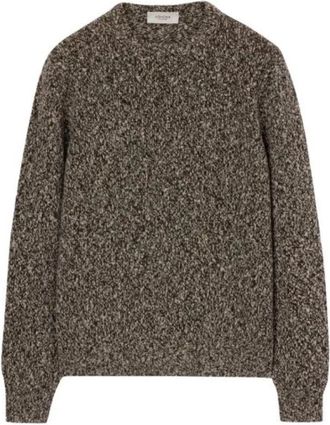 Agnona Pullover mit Rundhalsausschnitt und Rippstrick - - Knitwear - Herren - Gr&uuml;n - XL