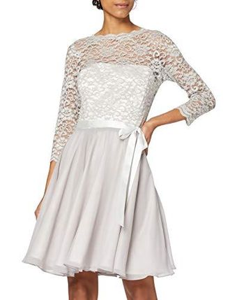 Swing Fiona, Robe Femme, Multicolore (greywhite/silver), 36