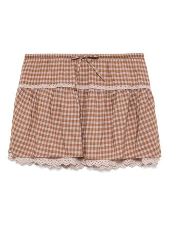 Reformation jupe Tavia - Marron