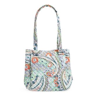 Vera Bradley Damen Schultertasche Mehreren F&auml;chern Handtasche, Citrus Paisley - recycelte Baumwolle