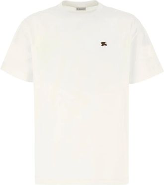 Burberry Homme, Tops, Blanc, Taille: 2XL T-Shirt