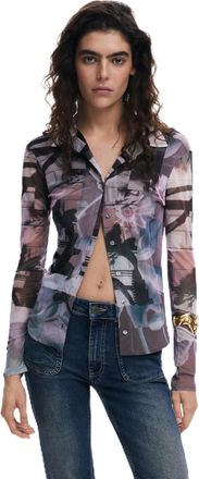 Desigual Damen 25SWTKA1 T-Shirt, Black, XS