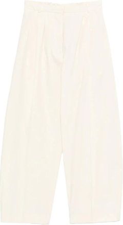 Mark Kenly Domino Tan Femme, Pantalons, Beige, Taille: 38 FR Pleated Front Belt Loops Wide Leg Pant