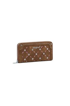 Desigual Porte-Monnaie Mone Yankee Fiona Long Wallet Camel Brun
