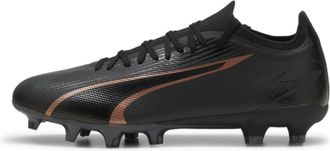 Puma Puma Unisex Adults Ultra Match Fg/Ag Soccer Shoes, Puma Black-Copper Rose, 44.5 EU