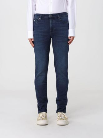 HUGO BOSS Slim-Fit F&uuml;nf-Taschen-Jeans Delaware aus Stretch-Baumwoll-Denim