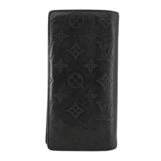 Louis Vuitton unisex, Pre-owned, Noir, Taille: ONE Size Portefeuille long Brazza bifold Pre-owned