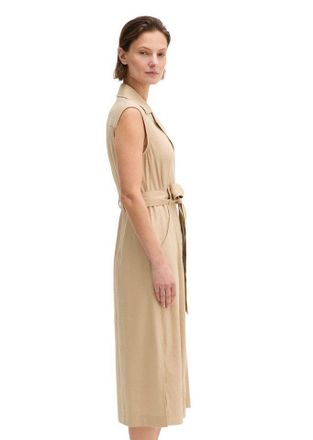 Marc O'Polo Midikleid aus Viskose-Leinen-Stretch