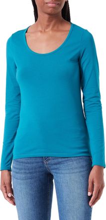s.Oliver Damen T-Shirt Langarm Blue Green 34