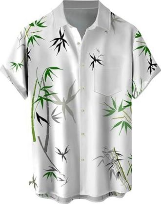 Generic Chemises hawa&iuml;ennes &agrave; manches courtes pour hommes, chemisiers imprim&eacute;s d&eacute;contract&eacute;s, chemise hawa&iuml;enne boutonn&eacute;e, pour vacances, &eacute;t&eacute;, plage, t-shirts 