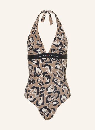 Tommy Hilfiger Neckholder-Badeanzug beige