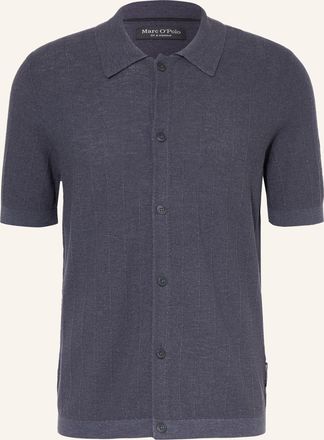 Marc O'Polo Marc Opolo Strickhemd Regular Fit grau