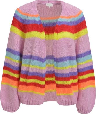 Milano Offener Kurz-Cardigan mit Streifenmuster