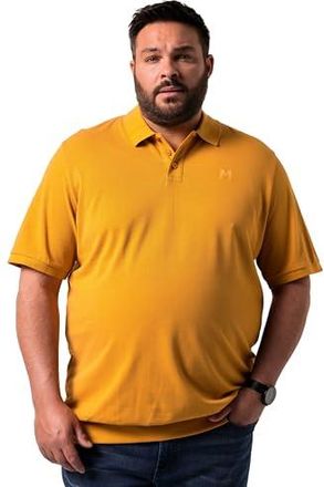 Men Plus Hommes Polo Men+ en Maille piqu&eacute;e, Ventre Confort et Manches Courtes, Collection Basic - du XL au 10 XL Curry 5XL 836264620-5XL