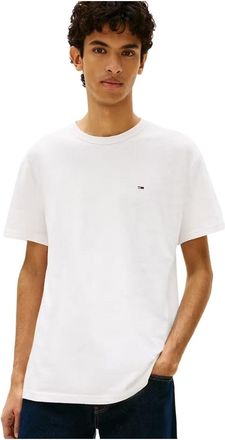 Tommy Jeans T shirt homme Ref dm0dm22514 YBL Blanc