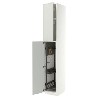 IKEA METOD Hochschrank mit Putzschrankeinr