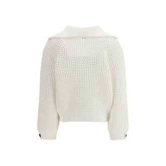 Brunello Cucinelli Womens White Cotton Sweatshirt Clothing