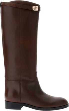 Guess Bottes hautes en cuir de vache