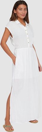 O'Neill Lori Maxi Shirt Kleid snow white