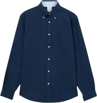 Brooks Brothers Homme, Chemises, Bleu, Taille: M Chemise Oxford Coupe Standard Non-Iron &agrave; Boutons