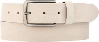 Alberto Herren Gürtel beige Veloursleder