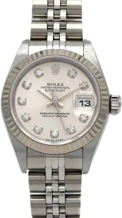 Rolex Pre-owned Datejust Acier Inoxydable Or Blanc Automatique - Femme - Pre-owned - Blanc - Taille: ONE Size