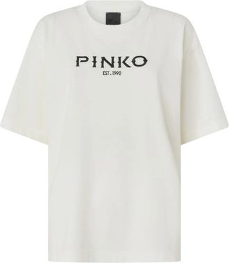 Pinko Pinko, Femme, Tops, Blanc, Taille: 36 FR T-Chemises