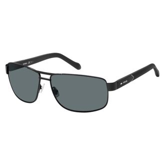 Fossil Rechteckige Sonnenbrille - - Accessories - Herren - Schwarzk - 63 MM