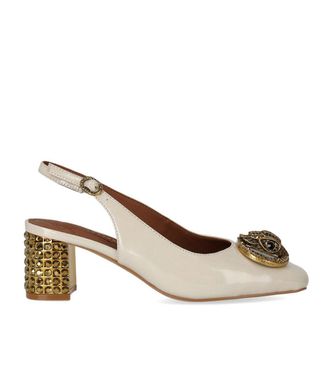 Kurt Geiger ESCARPINS SLINGBACK CHELSEA BLOCK BONE KURT GEIGER