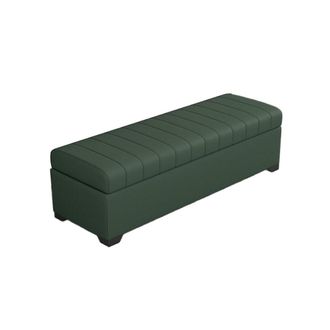 Generic Ottomane Aufbewahrungsbank F&uuml;r Wohnzimmer Und Schlafzimmer Eingangsm&ouml;bel Gepolsterter Oberseite Rechteckig Lange Aufbewahrungsbank Leder-Fu&szlig;st&uuml;tze(Gre