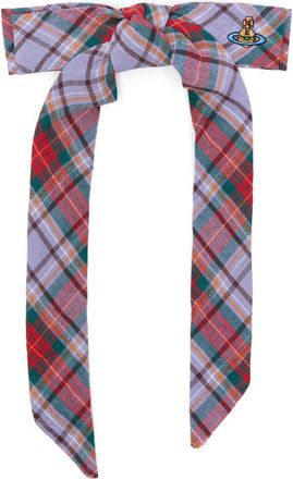 Vivienne Westwood Tartan-pattern Orb-detail Hair Clip