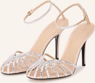 Alev&igrave; Alevi Sandaletten Penelope Xtal Mit Schmucksteinen beige