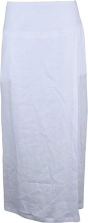 Eleventy Femme, Jupes, Blanc, Taille: 42 FR Gonna Lunga