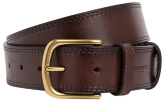 Hackett Herren Brushed Lthr Belt G&uuml;rtel, Brown (Brown), 34