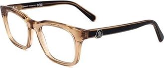 Moncler Lunettes de Vue ML5182 045 SHINY LIGHT BROWN 51/19/145 Homme
