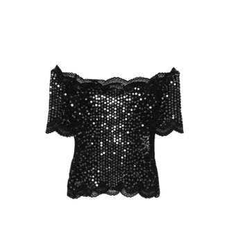 Paco Rabanne Sequin Lace Top