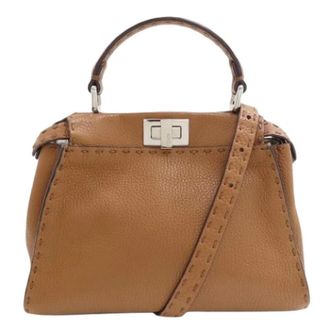 Fendi Sac &agrave; main Pre-owned Peekaboo - Femme - Pre-owned - Brun - Taille: ONE Size