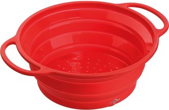 Küchenprofi Seiher, faltbar, 24 cm, rot