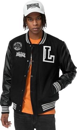 Lonsdale Veste Baseball Homme XXXL Oxford All Season - American College Teddy - Veste de Transition - Veste pour Lautomne