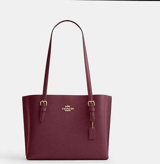 Coach Mollie Tote 25 f&uuml;r Frauen in Rot | Leder